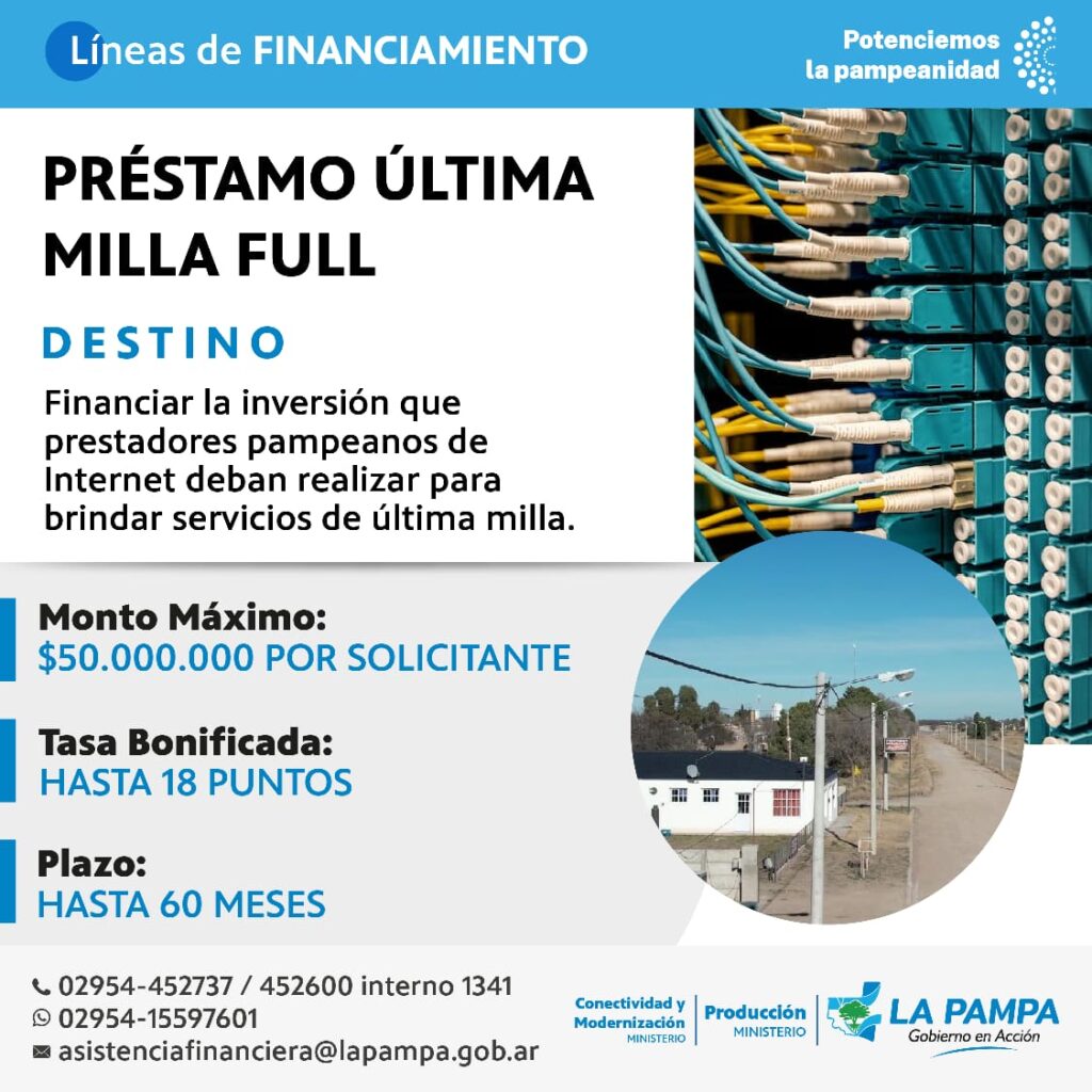 Nueva Línea de crédito “Última Milla Full” - De Frente al Campo